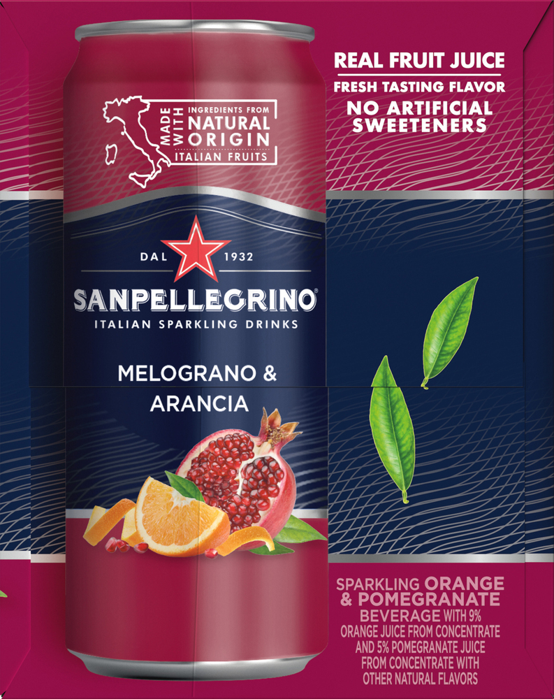 Sanpellegrino Sparkling Drinks, Italian, Melograno & Arancia-Planogram ...