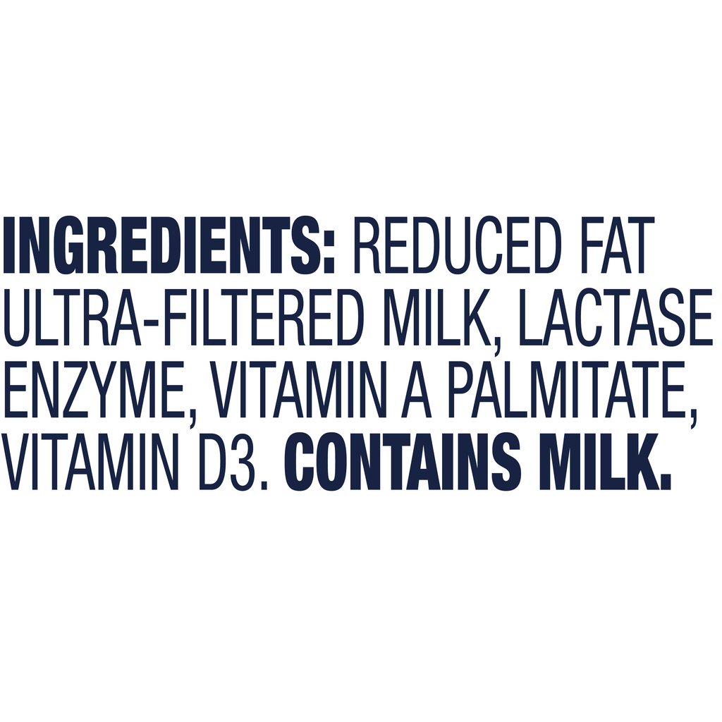 fairlife 2% Reduced Fat Ultra-Filtered Milk, Lactose Free-Ingredients