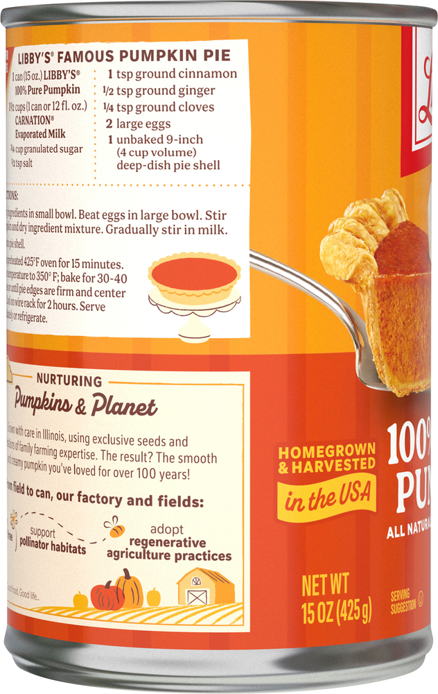 Libby's Pumpkin, 100% Pure-Planogram-Left