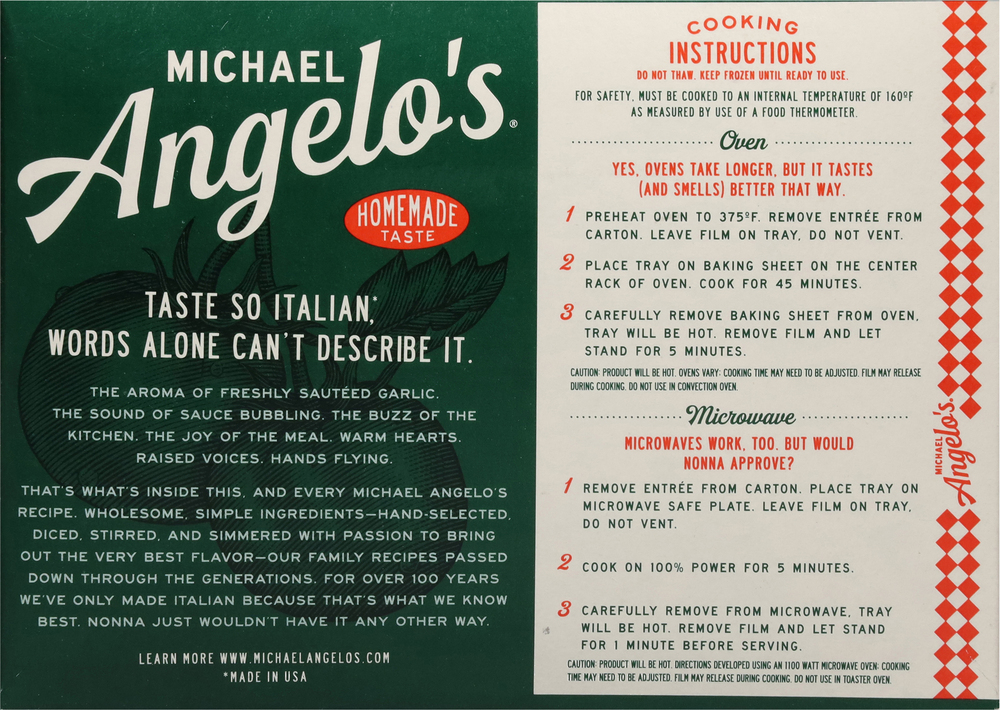 how to cook michael angelos lasagna