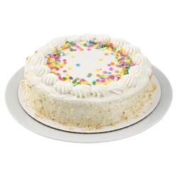 Raley's Fancy White Cake, Single Layer