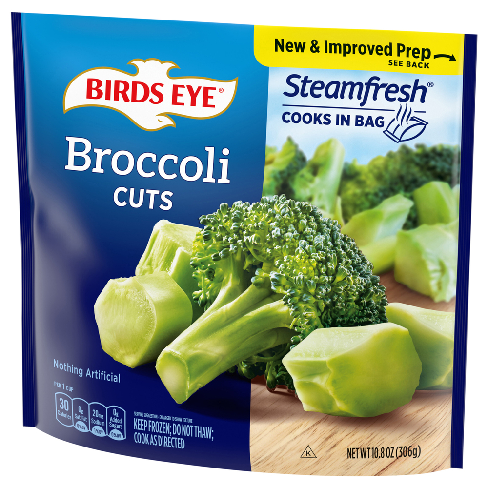 Birds Eye Steamfresh Broccoli Cuts-Front-Right-Elevated