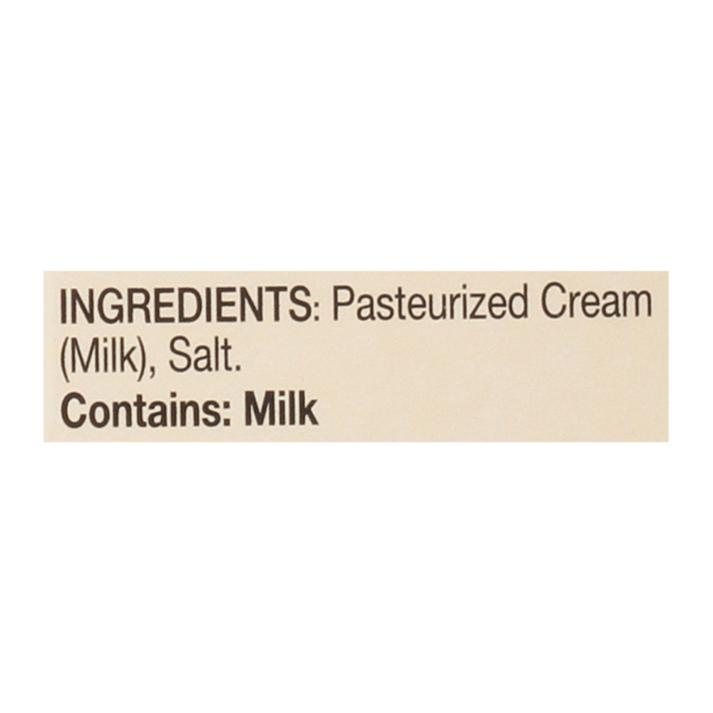 Danish Creamery Butter, Premium, Sea Salted, 4 Sticks-Ingredients