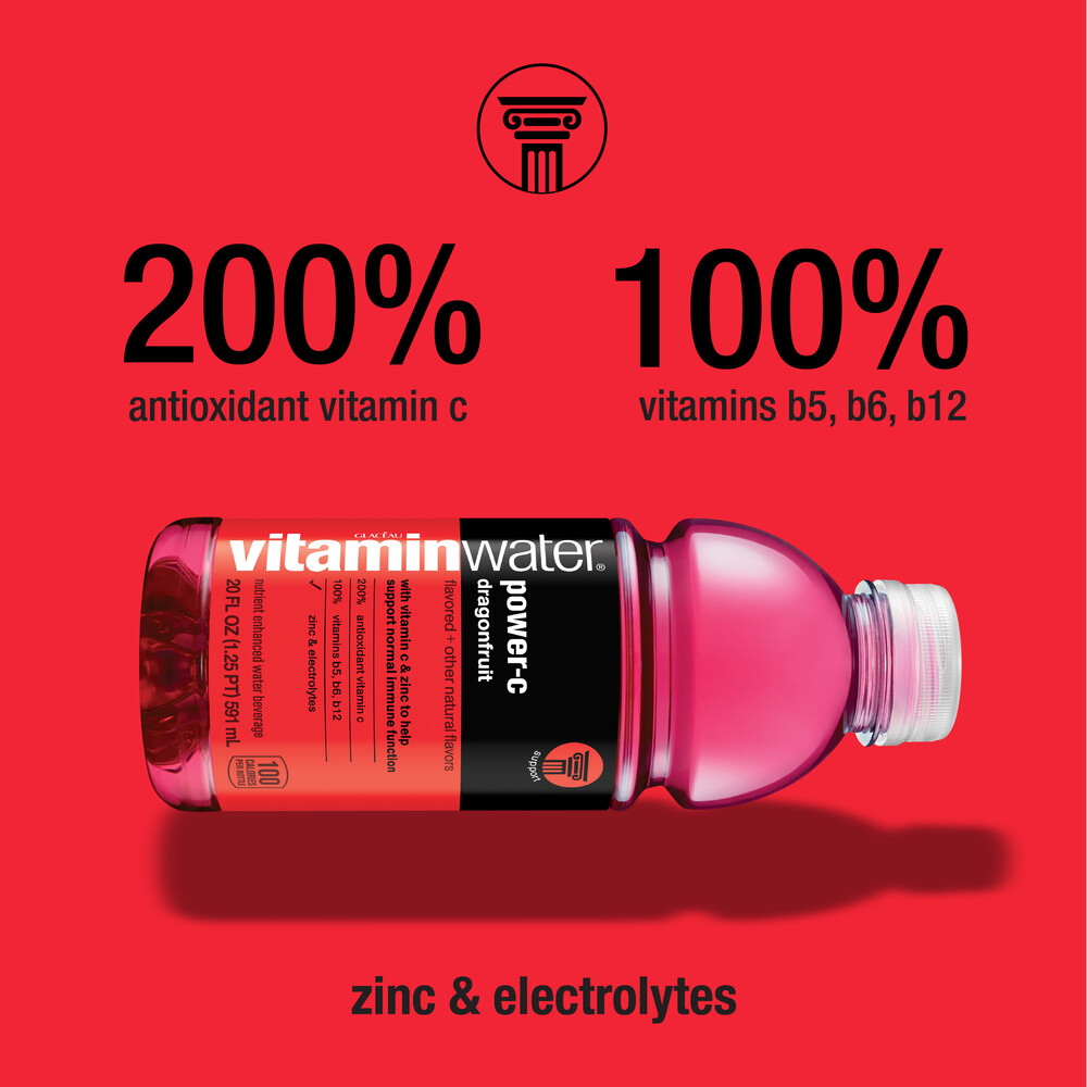 vitaminwater vitaminwater power-c Power-C Dragonfruit Nutrient Enhanced ...