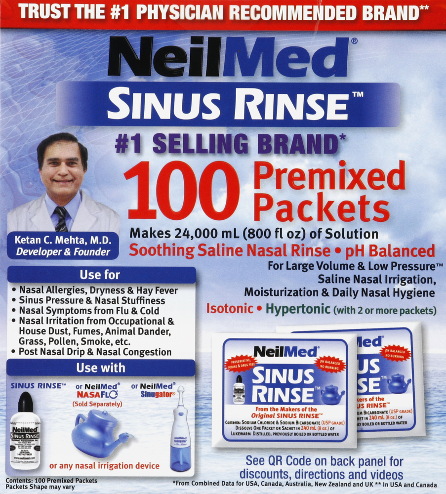 NeilMed Sinus Rinse, Premixed Packets-Main