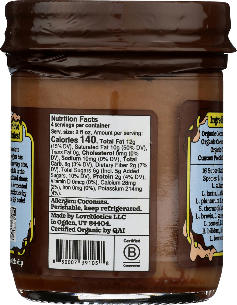 The Coconut Cult Coconut Yogurt, Probiotic, Chocolate Mousse-Planogram-Back