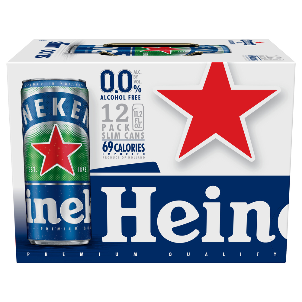 Heineken Beer, Premium Quality, Alcohol Free, 12 Pack-Main