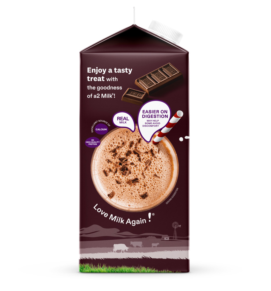 A2 Hershey's 2% Reduced Fat Chocolate Milk-Planogram-Left