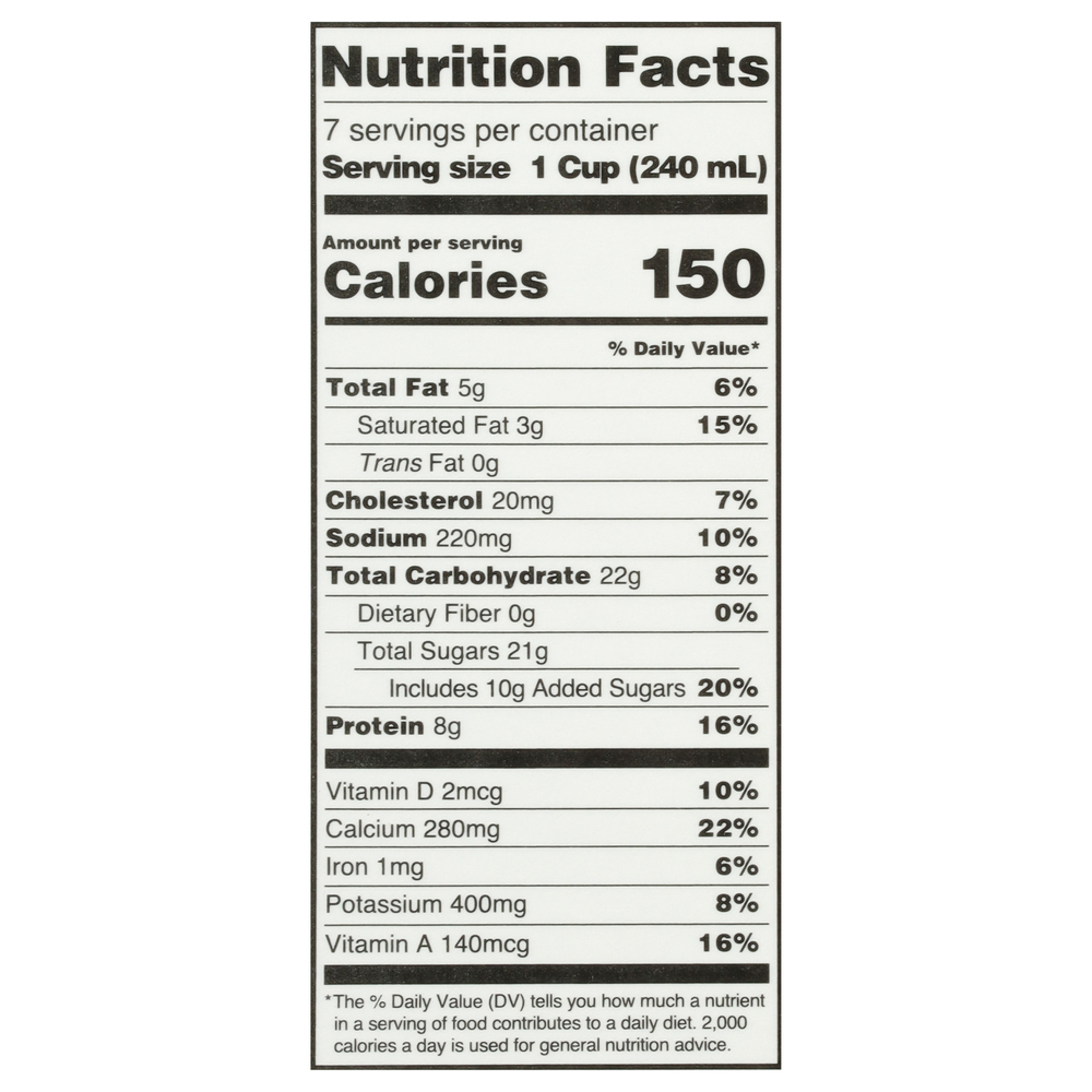 A2 Hershey's 2% Reduced Fat Chocolate Milk-Nutrition-Facts
