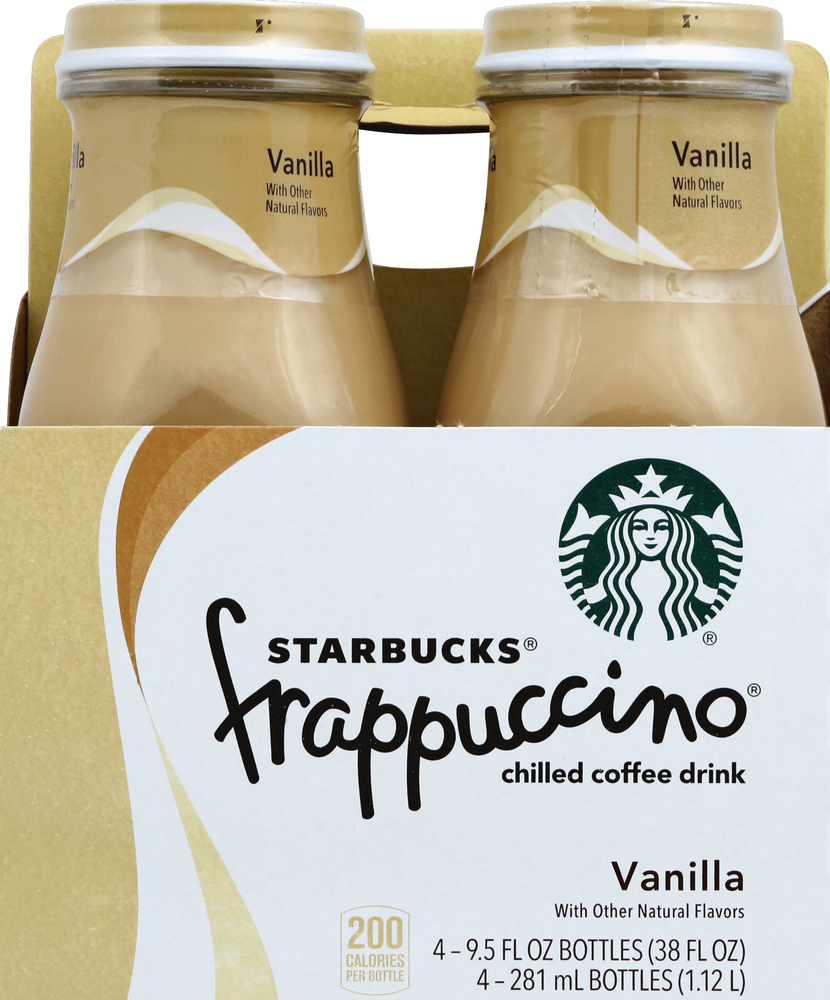 Starbucks Frappuccino Coffee Drink, Chilled, Vanilla-Planogram-Back