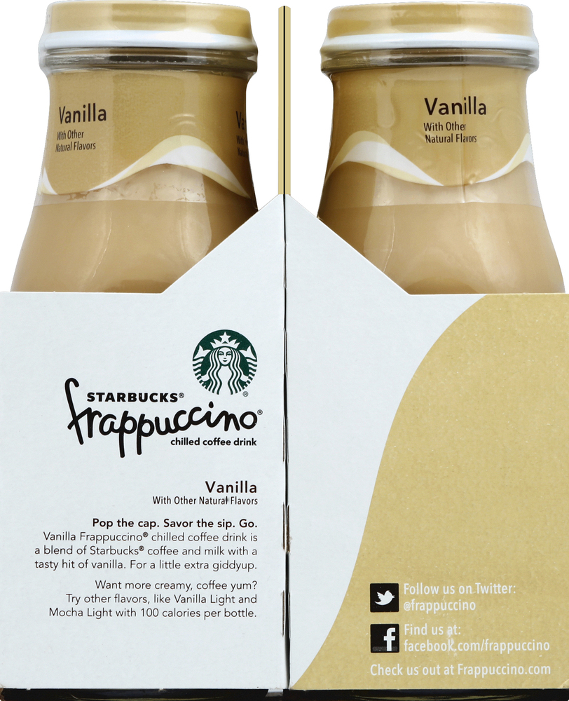 Starbucks Frappuccino Coffee Drink, Chilled, Vanilla-Planogram-Right