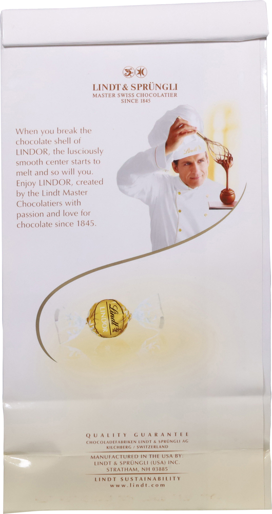 Lindt Lindor Chocolate Truffles, White-Planogram-Back