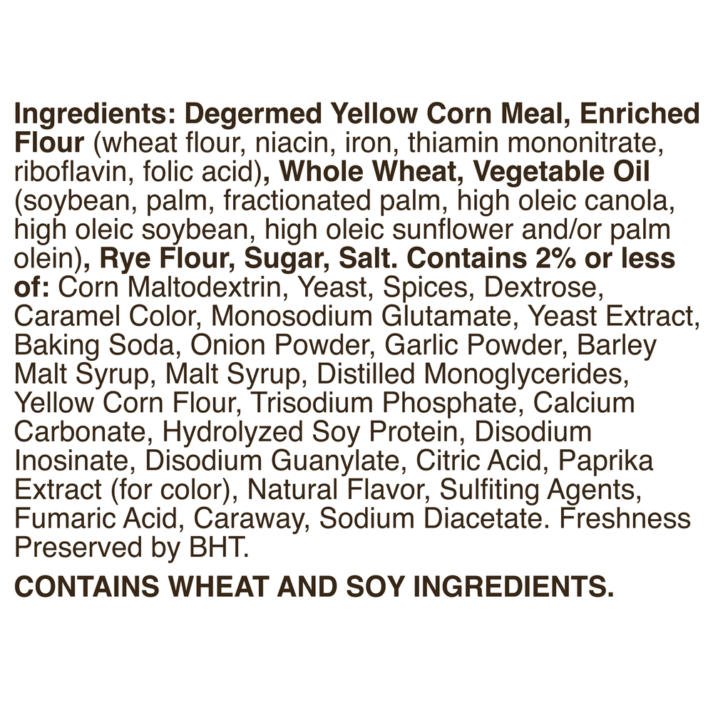 Chex Mix Snack Mix, Savory, Traditional, Family Size-Ingredients