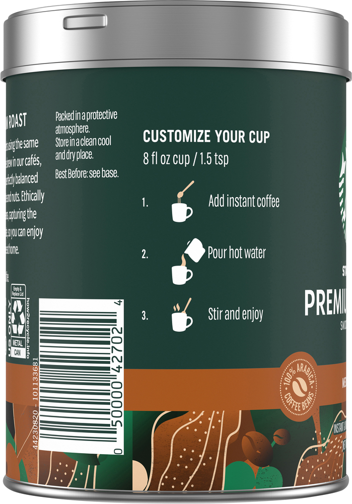 Starbucks Coffee, Instant & Microground, Premium, Medium Roast ...