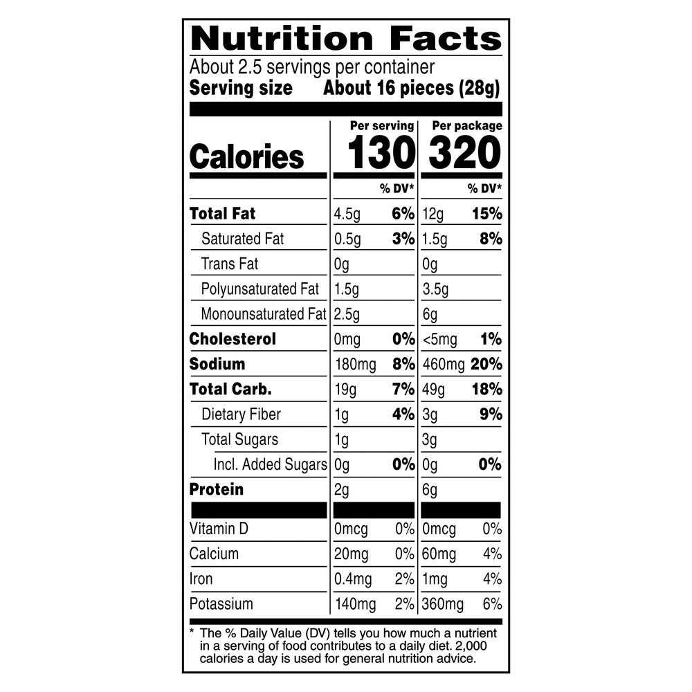 Quaker Rice Chips, Farmhouse Cheddar-Nutrition-Facts