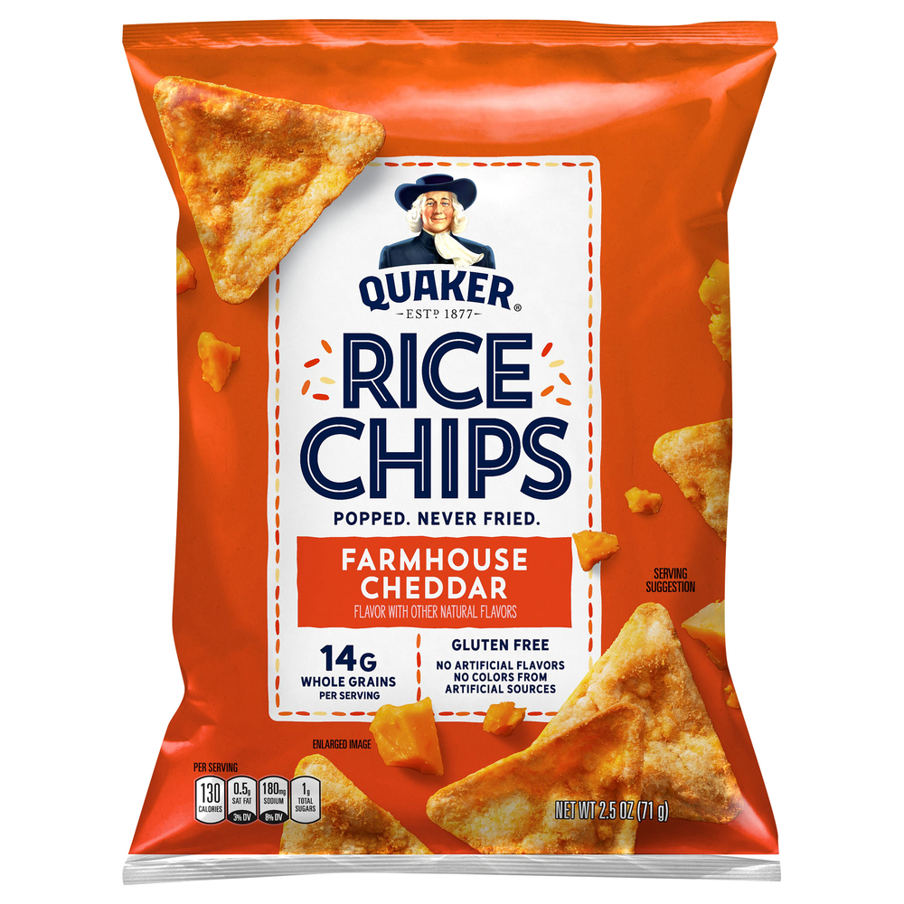 Quaker Rice Chips, Farmhouse Cheddar-Main