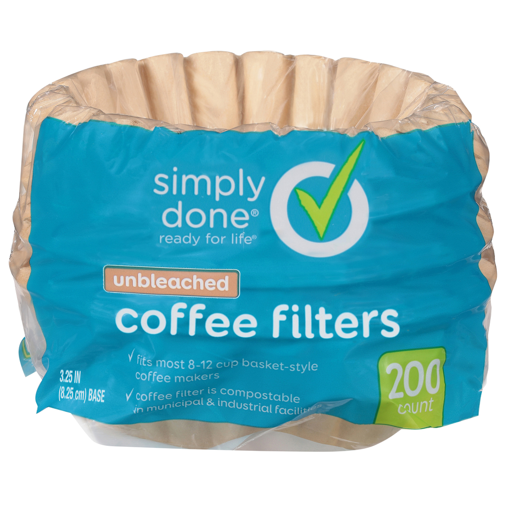 Simply Done Coffee Filters, Unbleached-Main