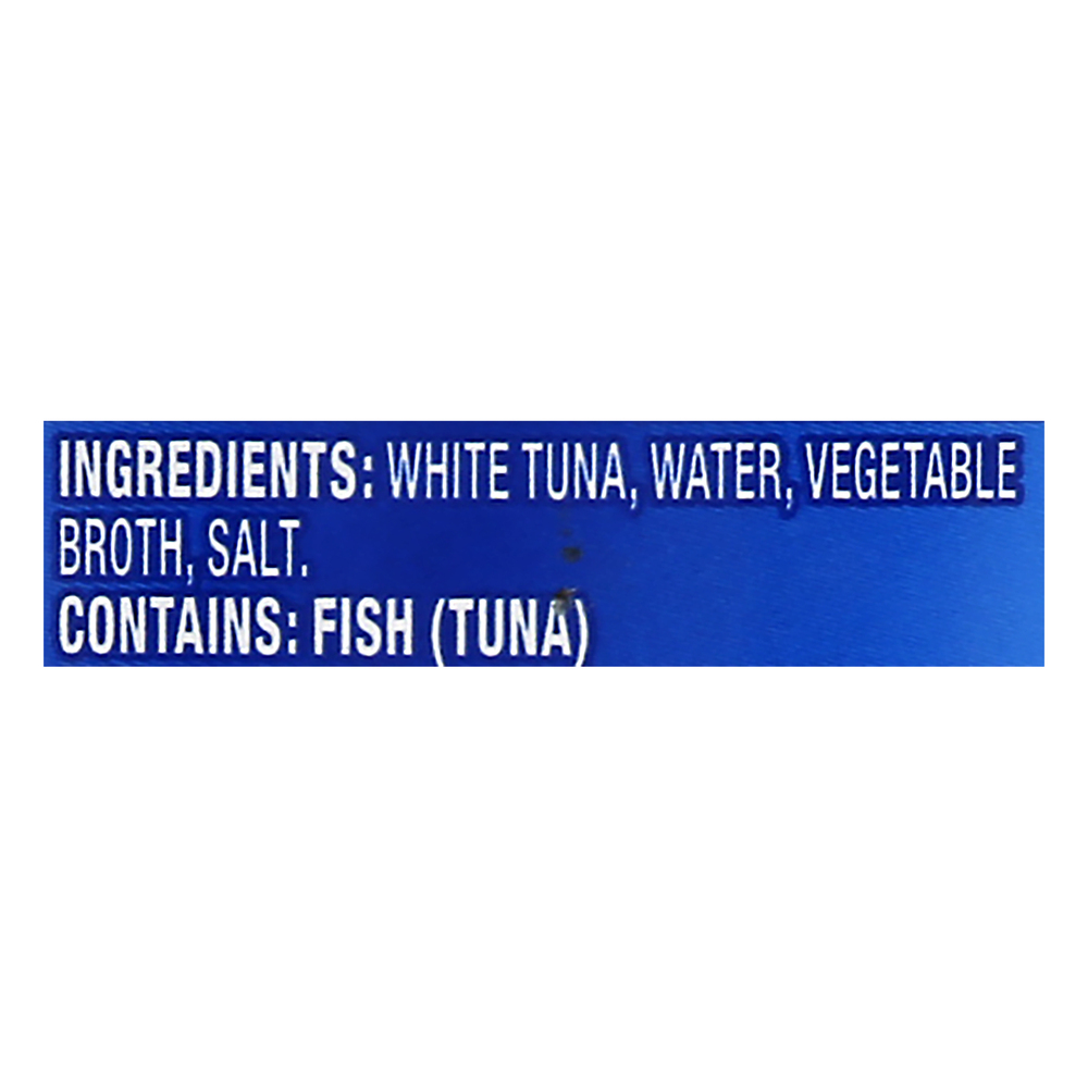 StarKist Albacore Tuna, in Water, Solid White-Ingredients