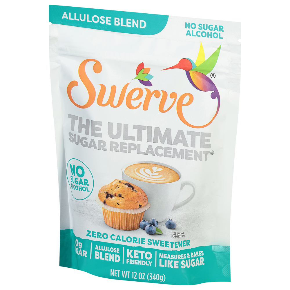 Swerve Sweetener, Zero Calorie, Allulose Blend-Front-Right-Elevated