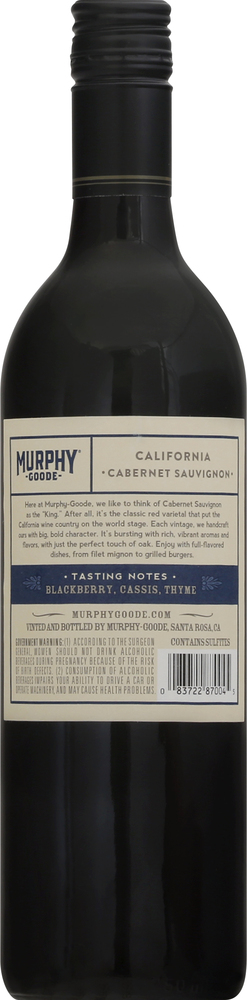 Murphy Goode Logo Murphy Goode California Cabernet Sauvignon Red Wine,