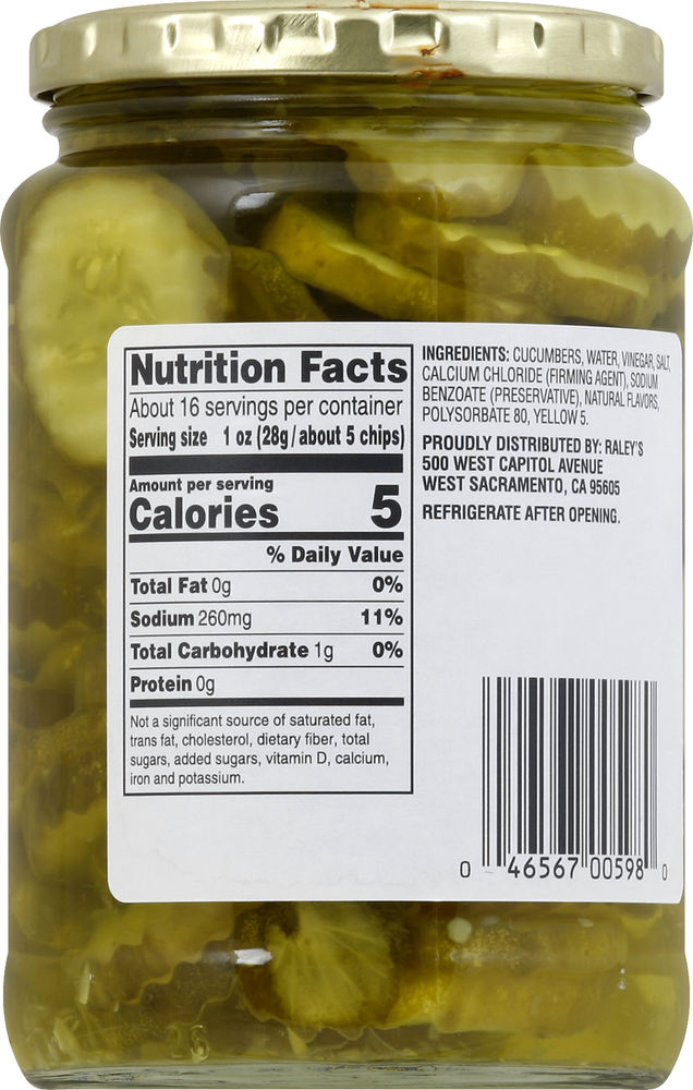 pickle chips ingredients