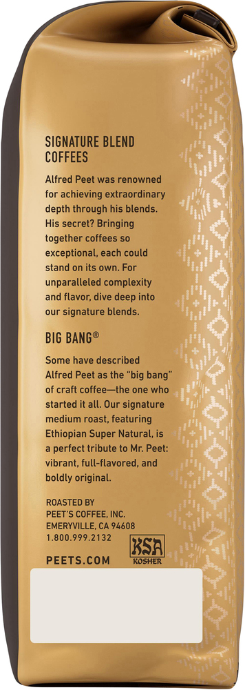Peet's Coffee Big Bang, Medium Roast Ground Coffee-Planogram-Right