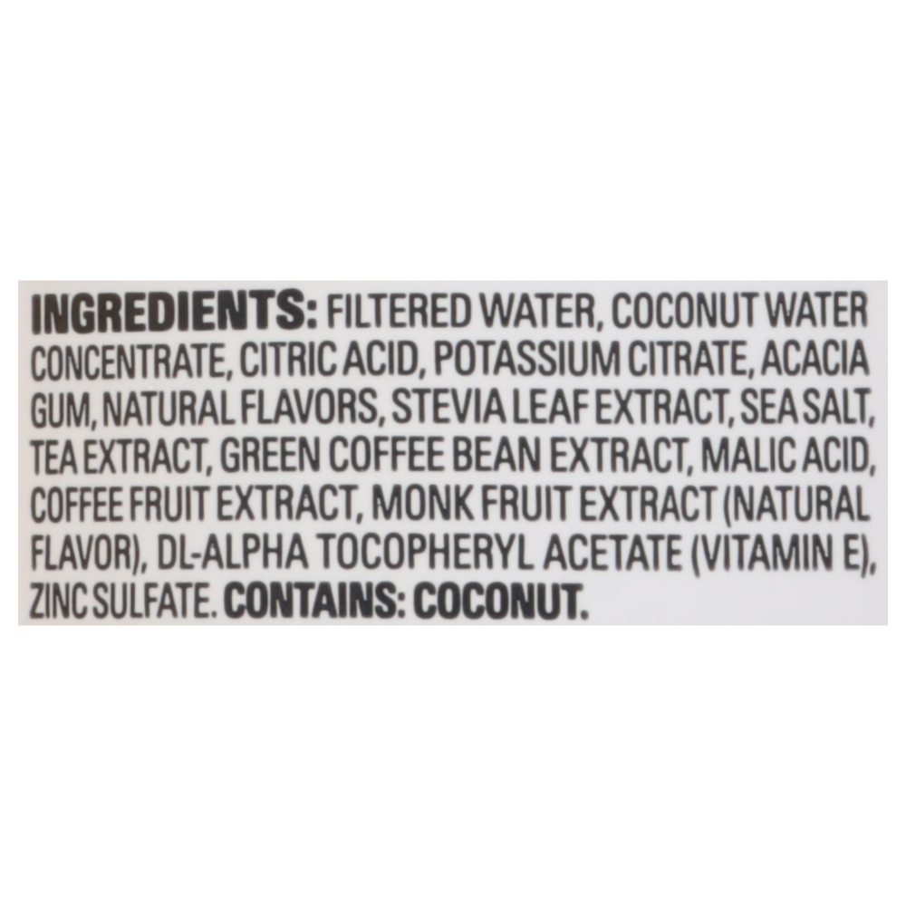 Bai Cocofusion Antioxidant Beverage, Puna Coconut Pineapple-Ingredients