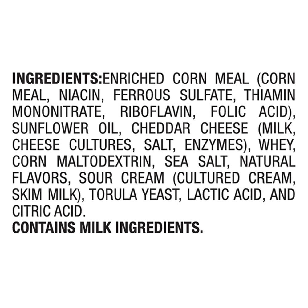 Cheetos Simply Snacks, White Cheddar-Ingredients