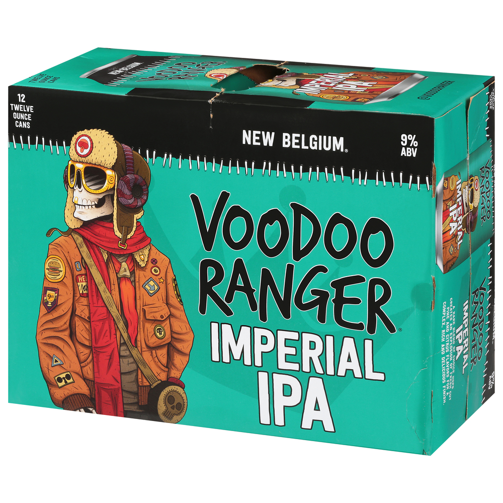 Voodoo Ranger Beer, Imperial IPA-Front-Right-Elevated