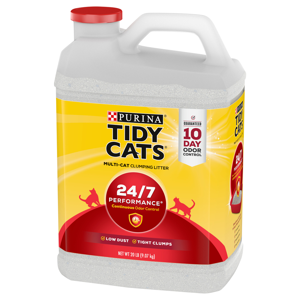 Tidy Cats Clumping Litter, Multi-Cat, 24/7 Performance-Front-Right-Elevated