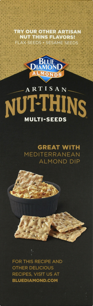 Blue Diamond Nut-Thins Rice Cracker Snacks, Multi-Seeds-Planogram-Left