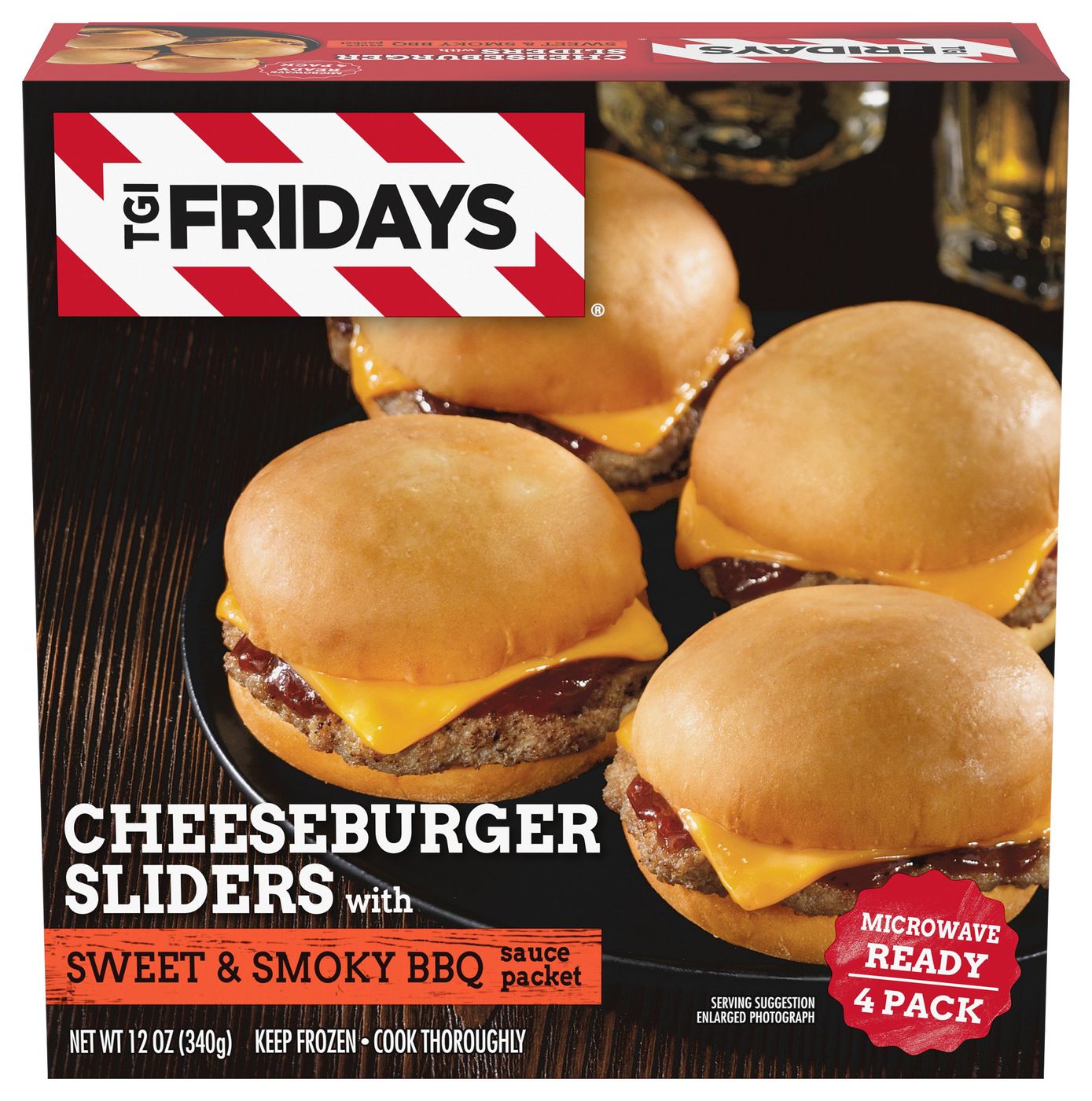 TGI Fridays Cheeseburger Sliders with Sweet & Smoky BBQ Sauce-Main