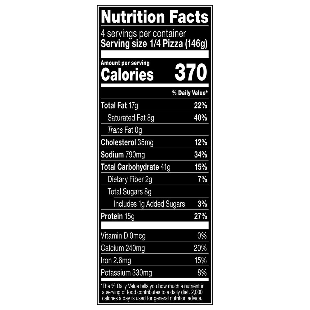 Red Baron Classic Crust Pepperoni Pizza-Nutrition-Facts