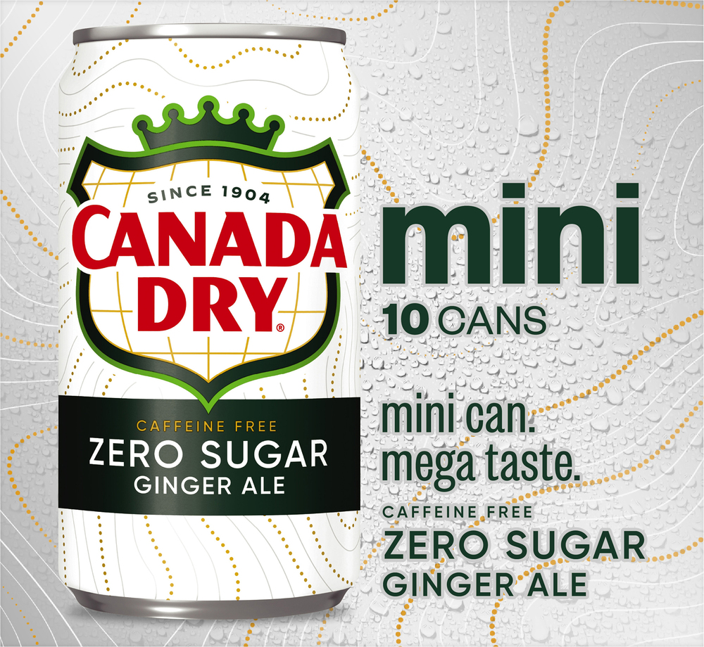 Canada Dry Ginger Ale, Zero Sugar, Mini-Planogram-Left