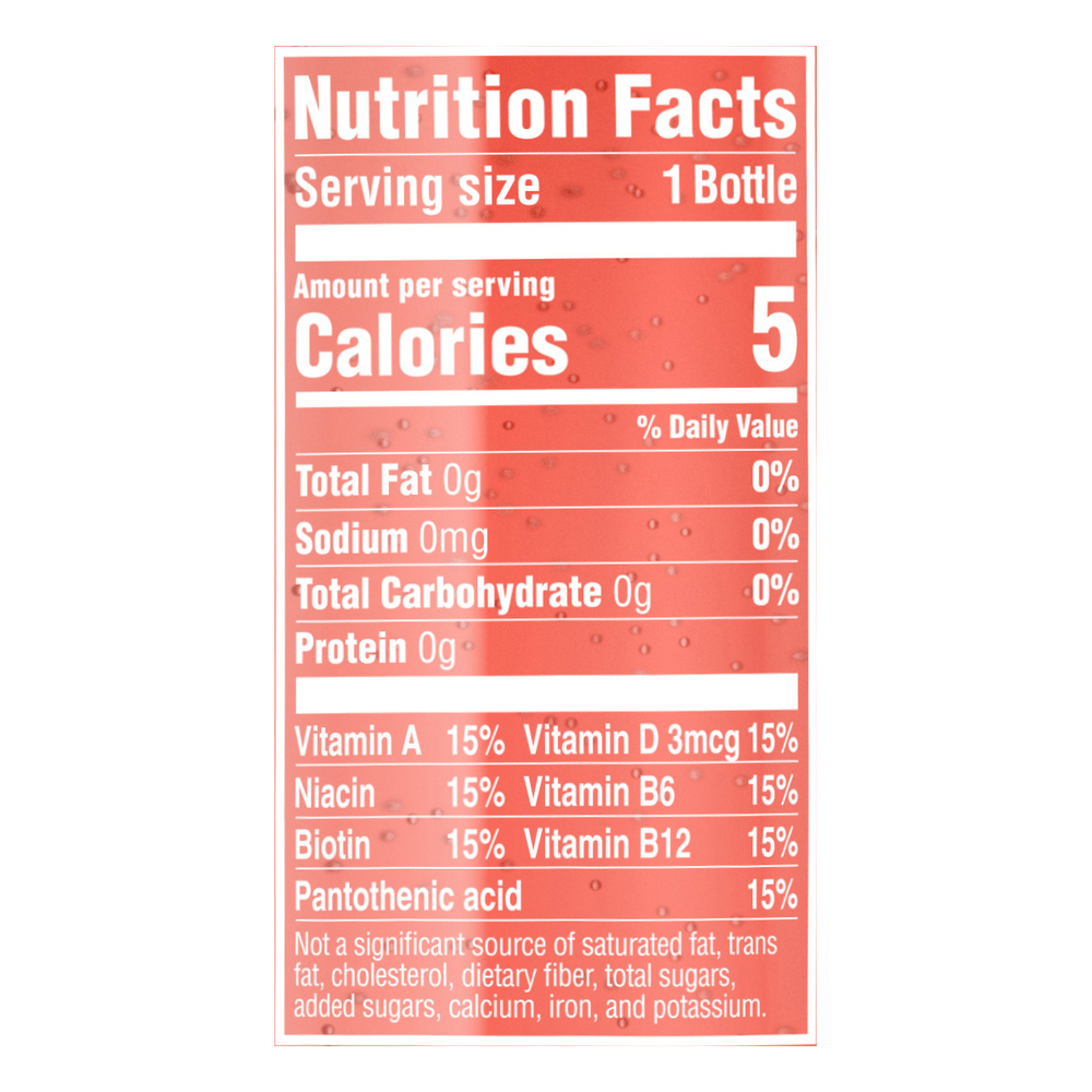 Sparkling Ice Sparkling Water, Zero Sugar, Peach Nectarine-Nutrition-Facts