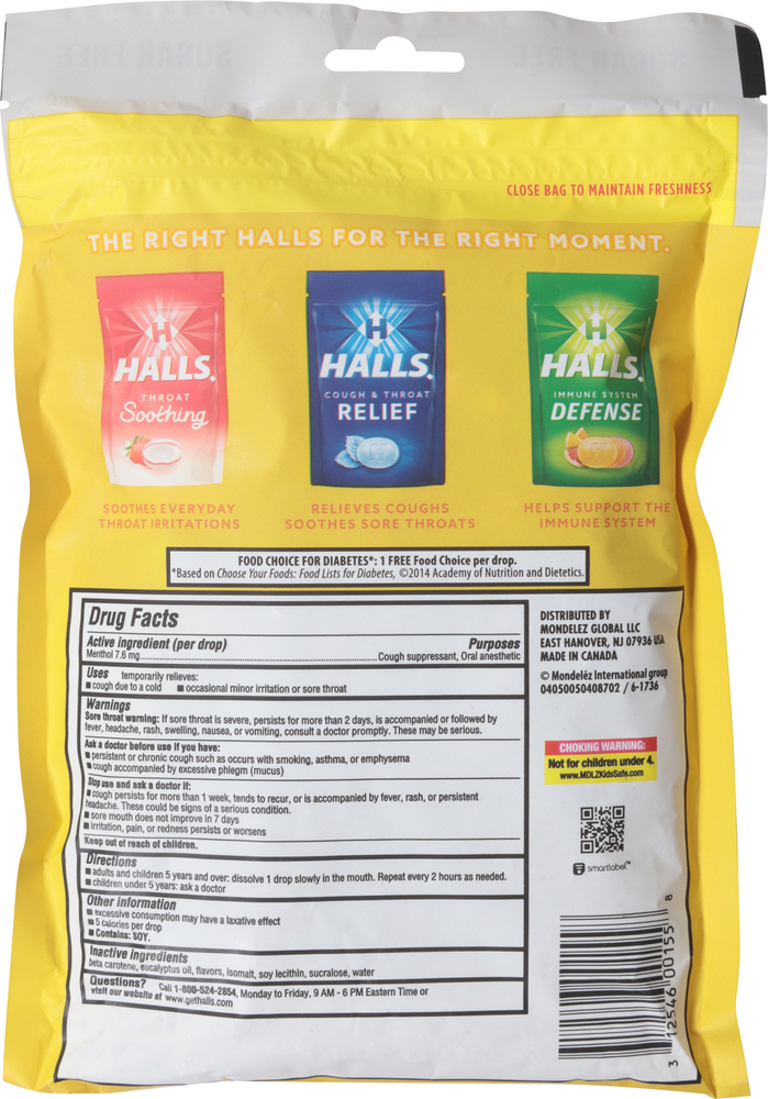 halls cough sweets ingredients