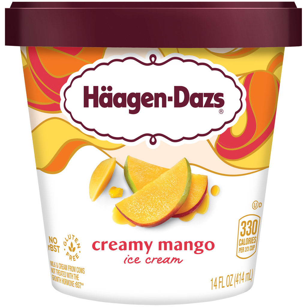 Haagen-Dazs Ice Cream, Creamy Mango-Hero