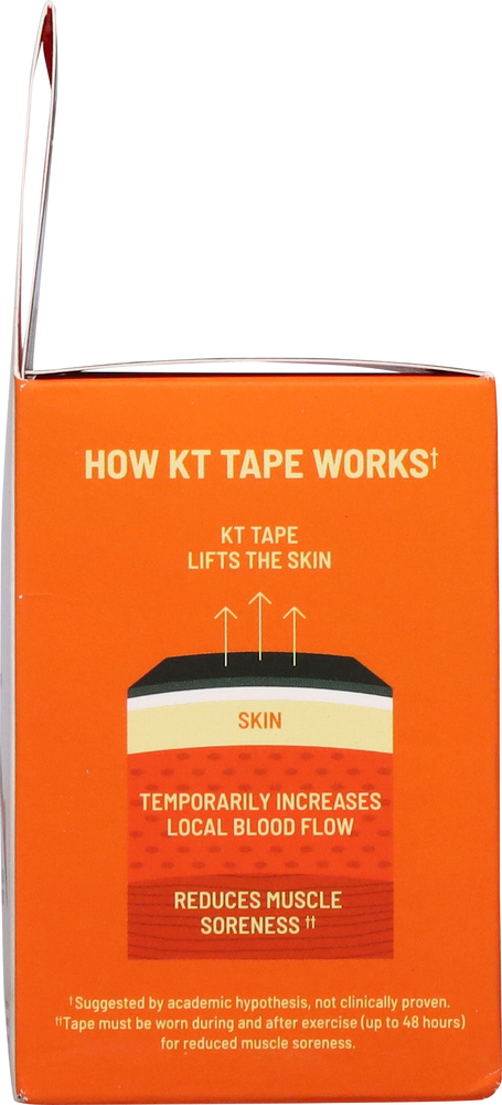 KT Tape Therapeutic Tape, Black, Original-Planogram-Left