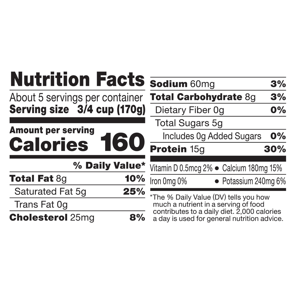 Wallaby Organic Yogurt, Plain, Aussie Greek Style, Whole Milk-Nutrition ...