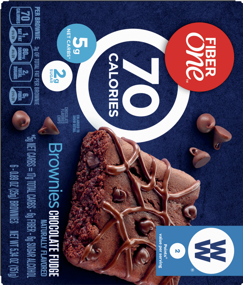Fiber One Brownies, Chocolate Fudge-Planogram-Back