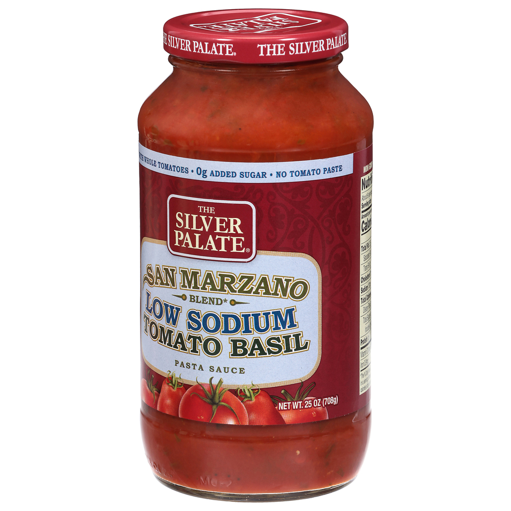 The Silver Palate Pasta Sauce, Low Sodium, San Marzano, Tomato Basil ...