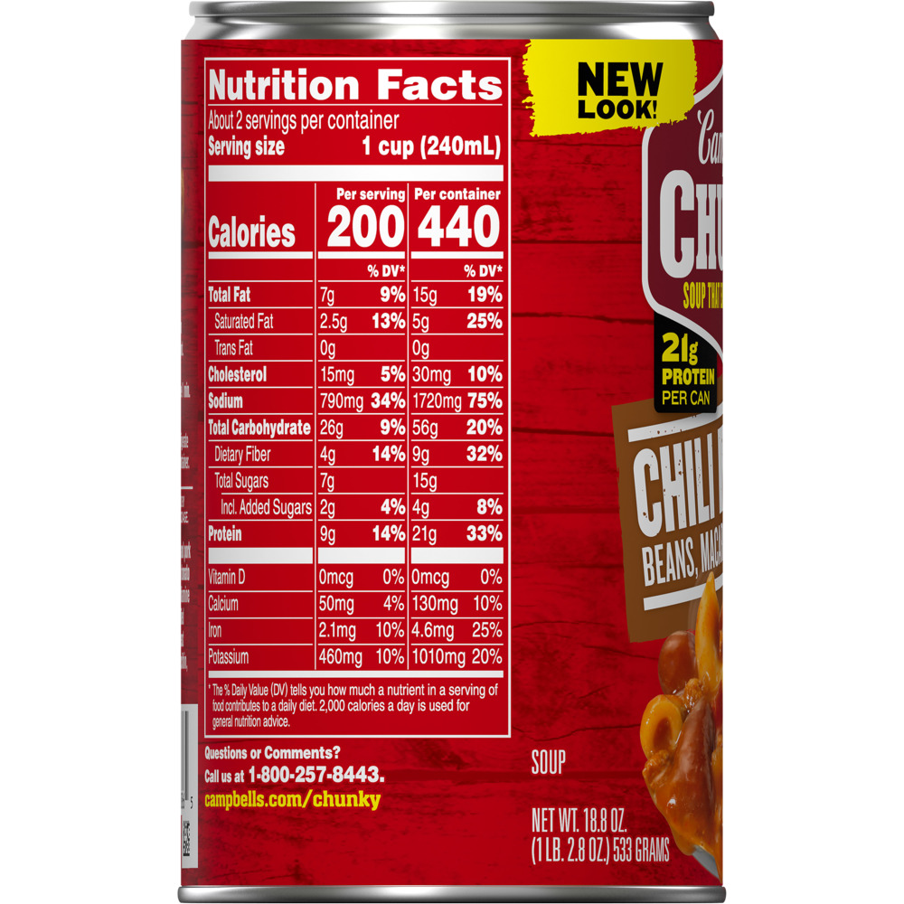 Campbell's® Chunky® Chili Mac Soup-Planogram-Left
