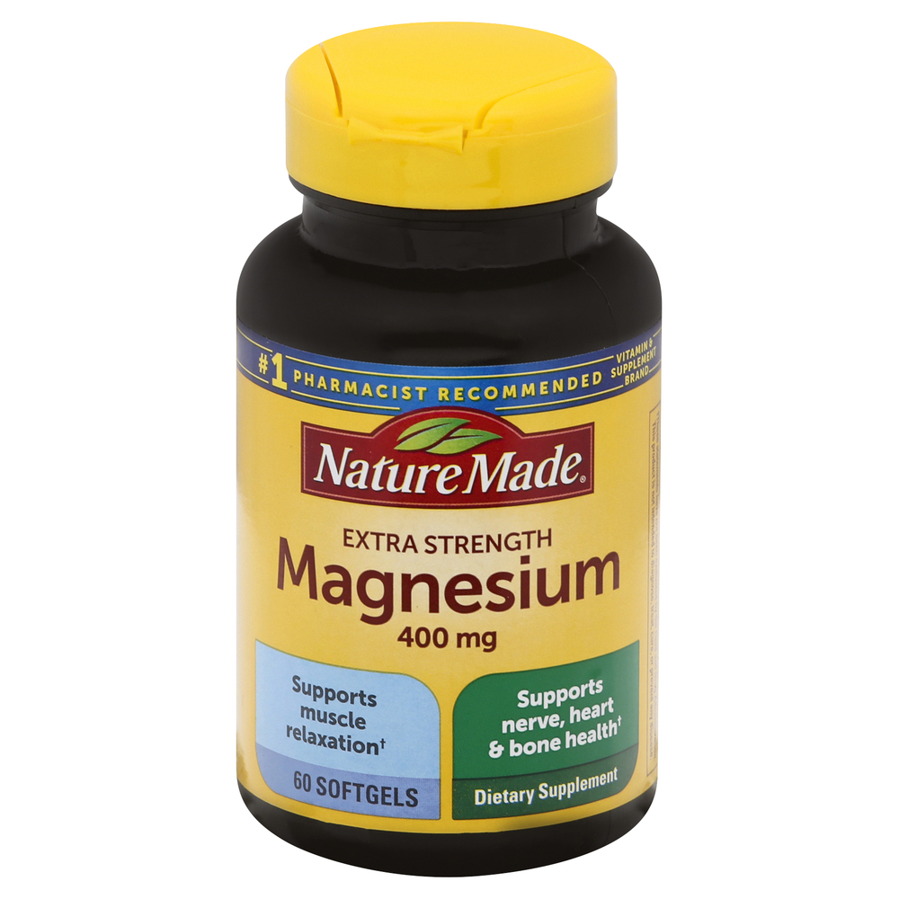Nature Made Magnesium, Extra Strength, 400 mg, Softgels-Main