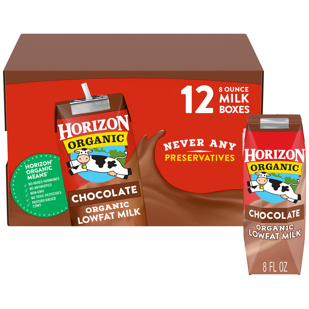 Horizon Organic Milk, Chocolate, Low Fat, Organic-Main