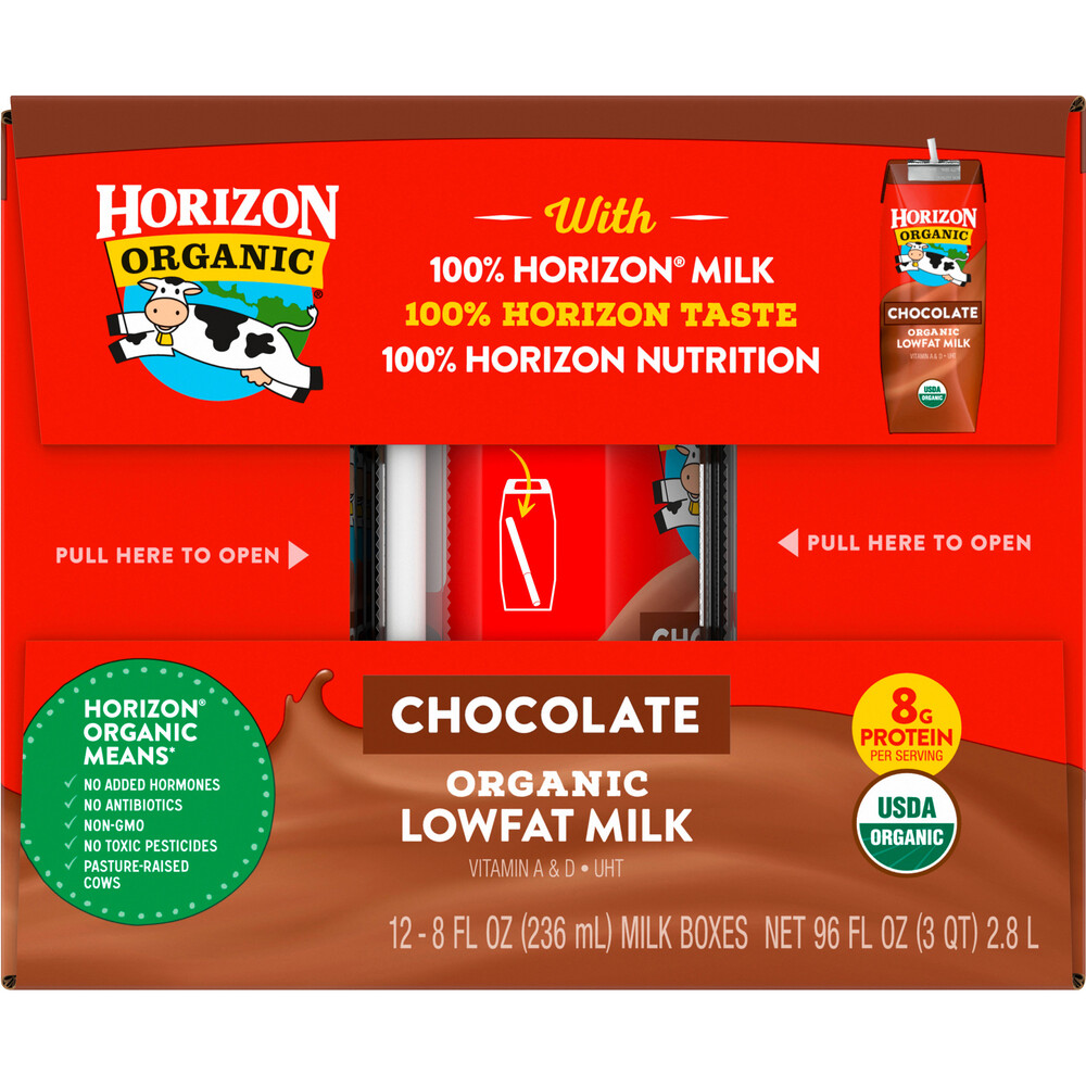Horizon Organic Milk, Chocolate, Low Fat, Organic-Planogram-Left