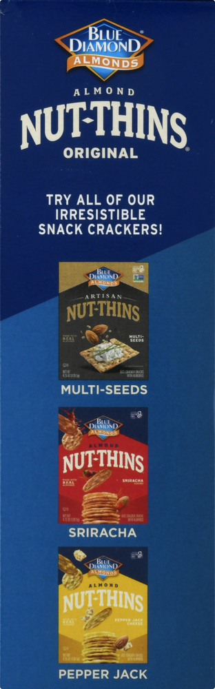 Blue Diamond Nut Thins Original Sea Salt Rice Cracker Snacks with ...