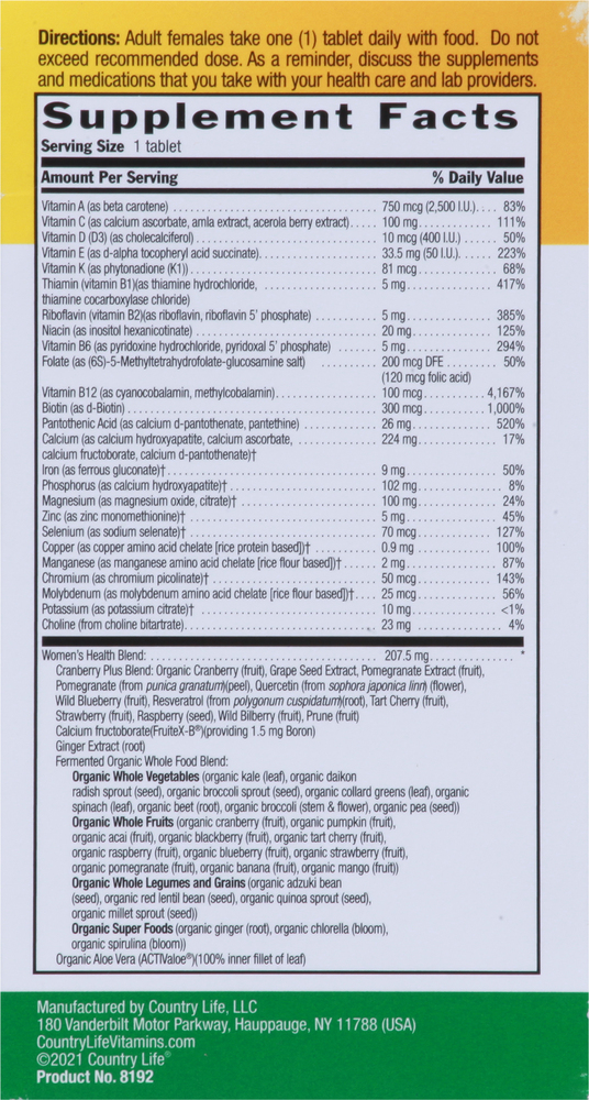 Country Life Core Daily 1 Multivitamin, Tablets-Planogram-Right