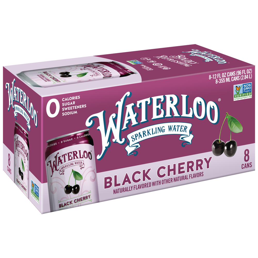 Waterloo Sparkling Water, Black Cherry-Main