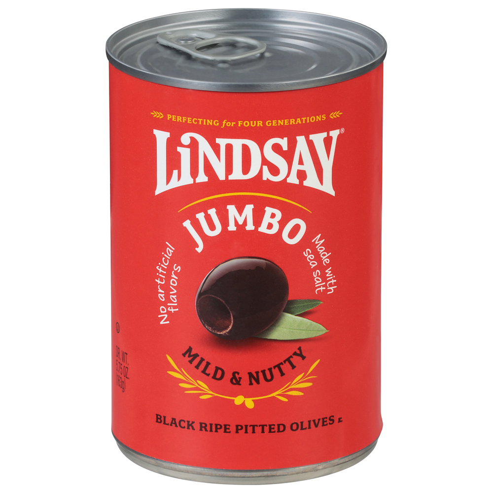 Lindsay Olives, Black Ripe Pitted, Jumbo-Main