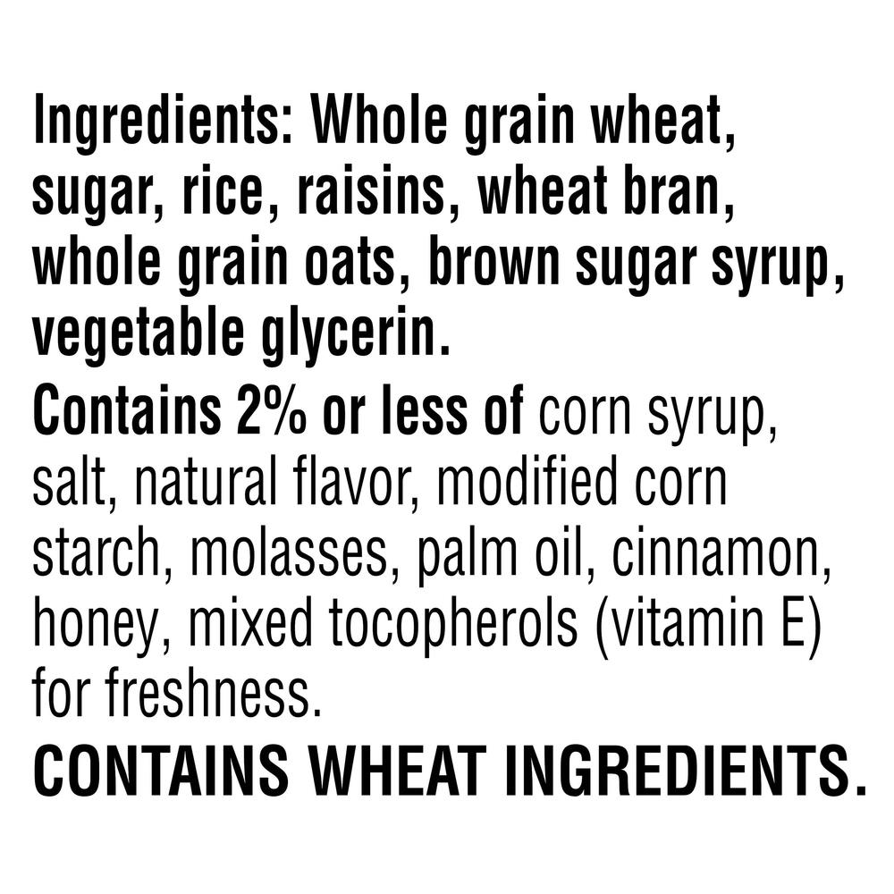 Raisin Bran Crunch Cereal, Original-Ingredients
